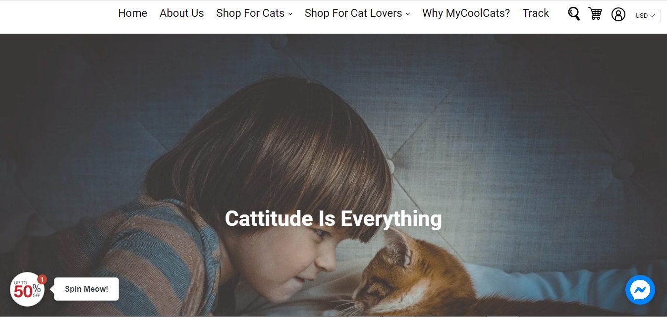 Cat Foods & Cat Supplies Website | Potential Profit: 5000$/month - Sitefy